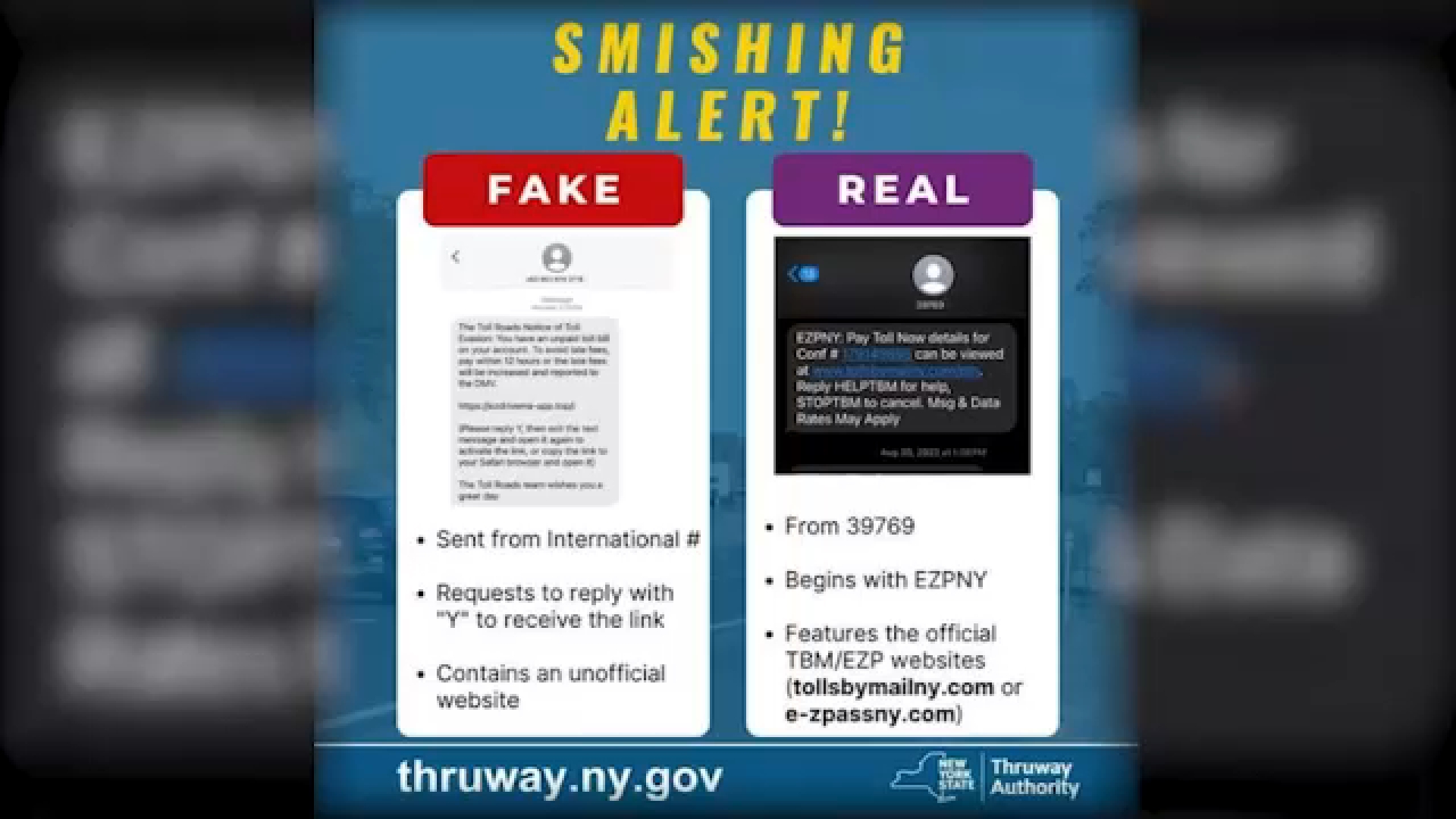 Officials warning drivers about E-Z Pass texting scam to collect tolls ...