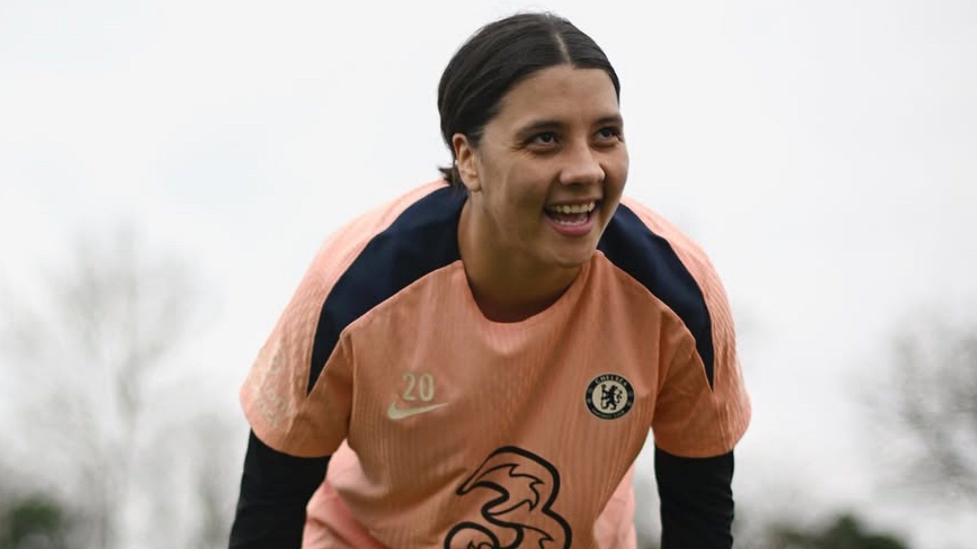 Sam Kerr back with a smile! Chelsea star spotted in good spirits after ...