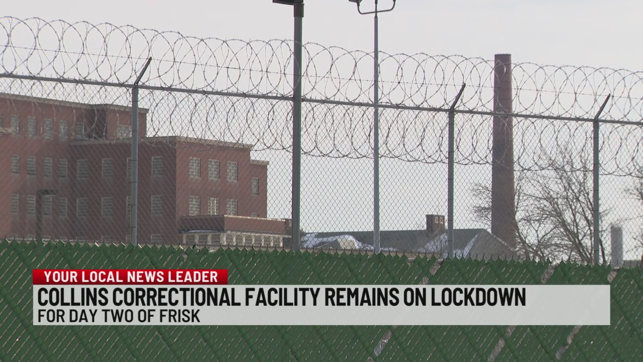 Collins Correctional Facility remains on lockdown