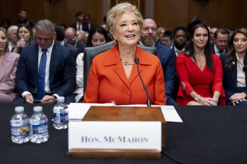 Education Secretary nominee Linda McMahon faces Senate hearing