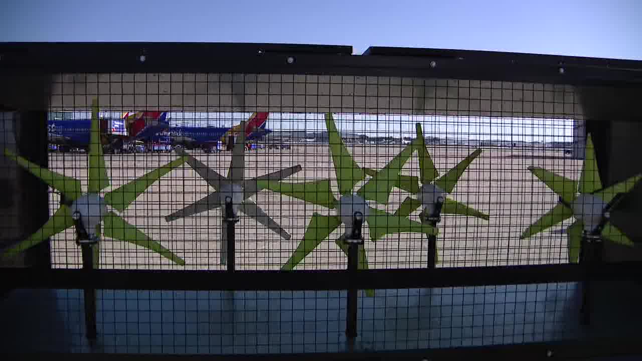 New technology at Dallas Love Field converts jet wind into electricity