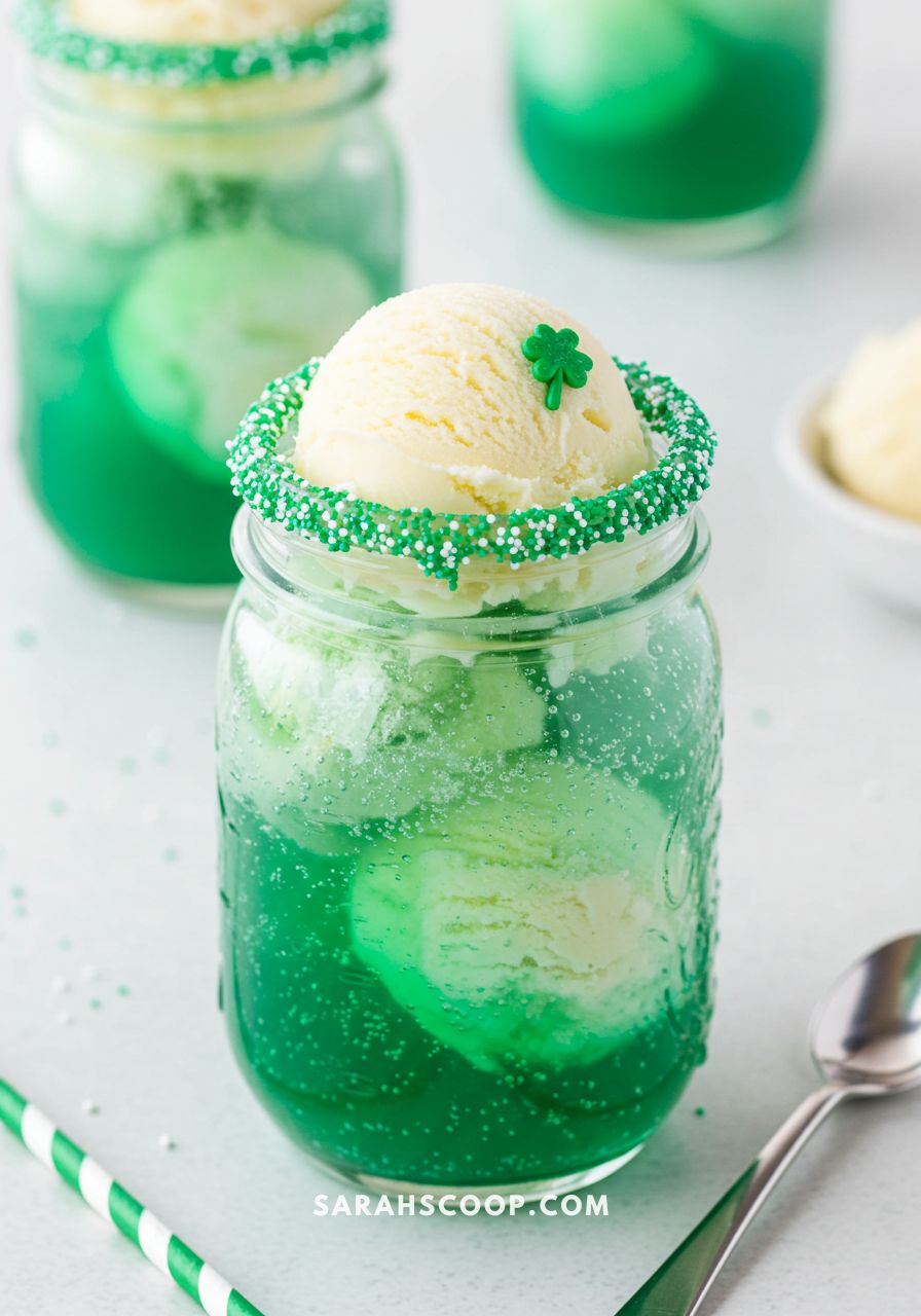 St. Patrick’s Day leprechaun floats