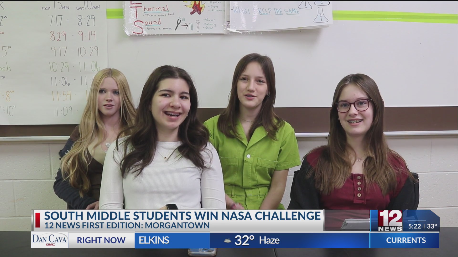 Morgantown students awarded $1,500 for NASA challenge experiment