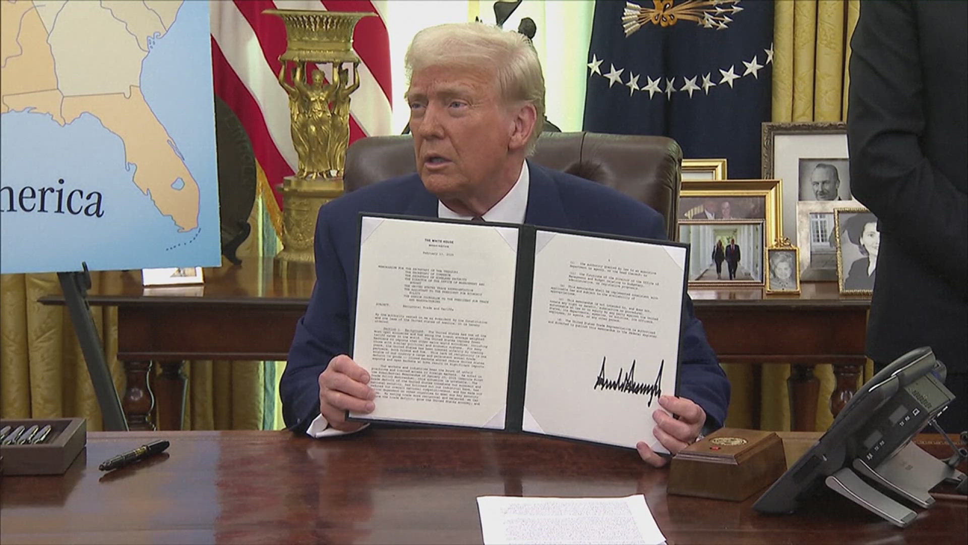 Trump signs order on reciprocal tariffs