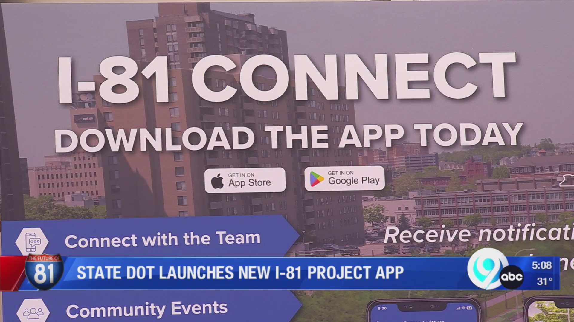 State DOT launches a new I-81 project app
