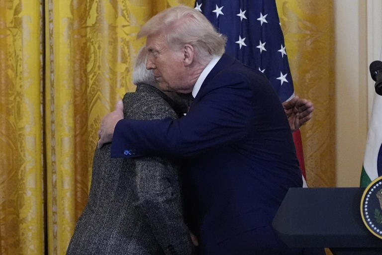 PM Modi-Donald Trump meet: From bear hug, handshakes to thumbs up | Key ...