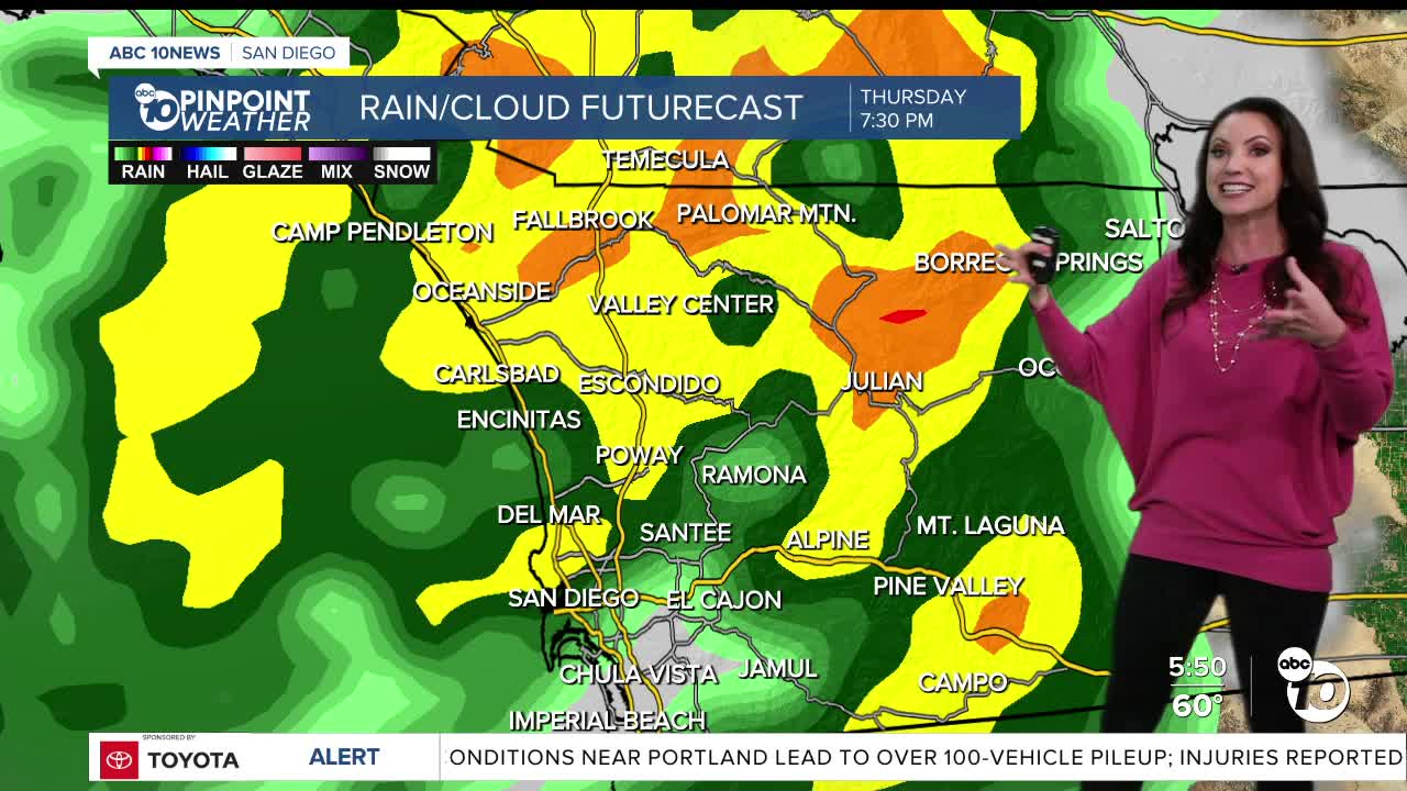 ABC 10News Pinpoint Weather with Meteorologist Megan Parry