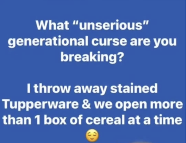 People Are Sharing The "Unserious" Generational Curses They're Breaking ...