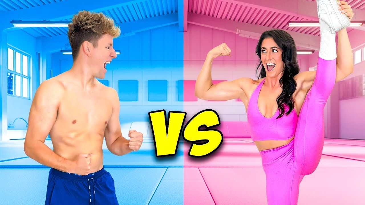 Girls vs Boys Gymnastics Challenge Epic Battle