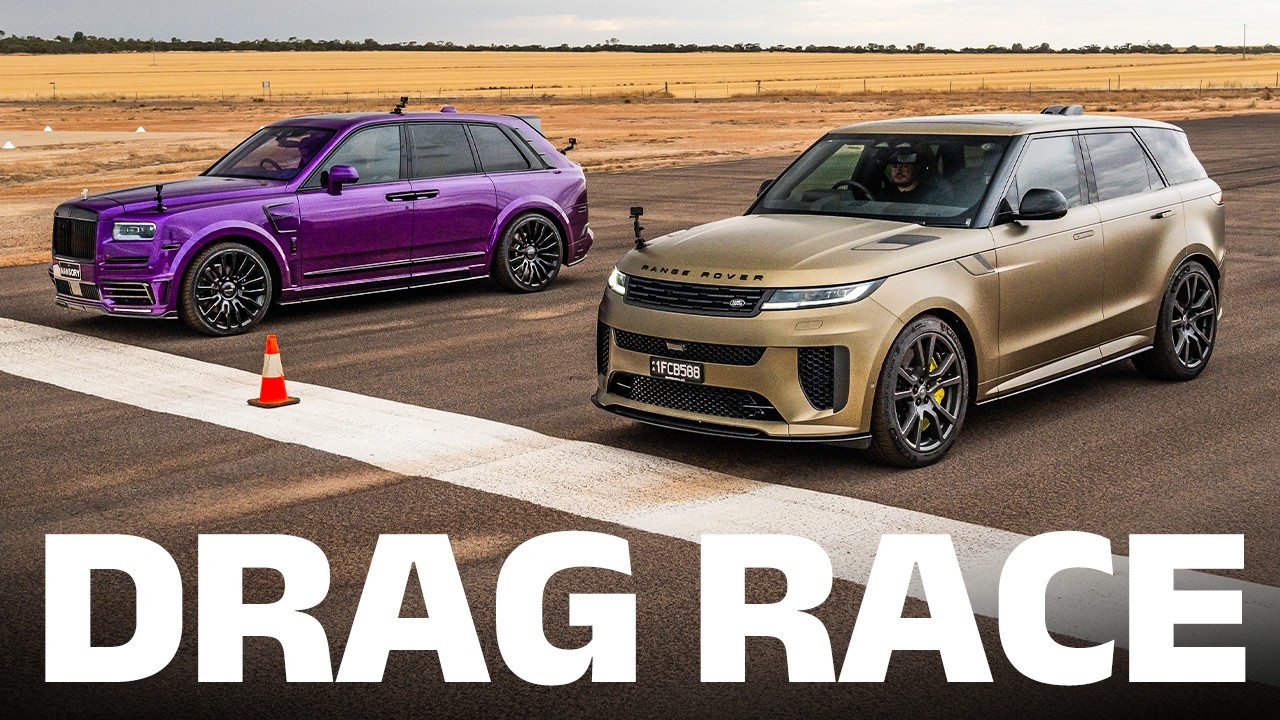 V8 vs V12: Range Rover Sport SV vs Rolls-Royce Cullinan drag race!