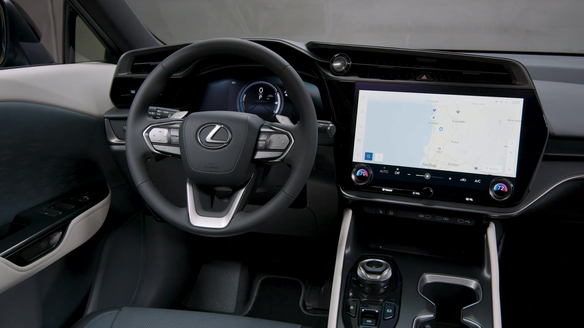 2025 Lexus RZ Premium Thunderstorm Interior Design