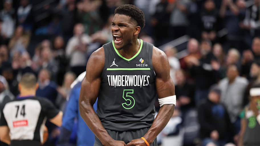 Watch: Anthony Edwards throws down highlight-reel slam over Chet Holmgren