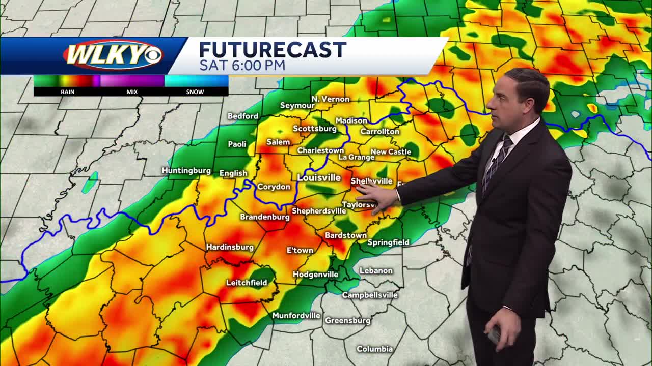 Soaking rains on Saturday