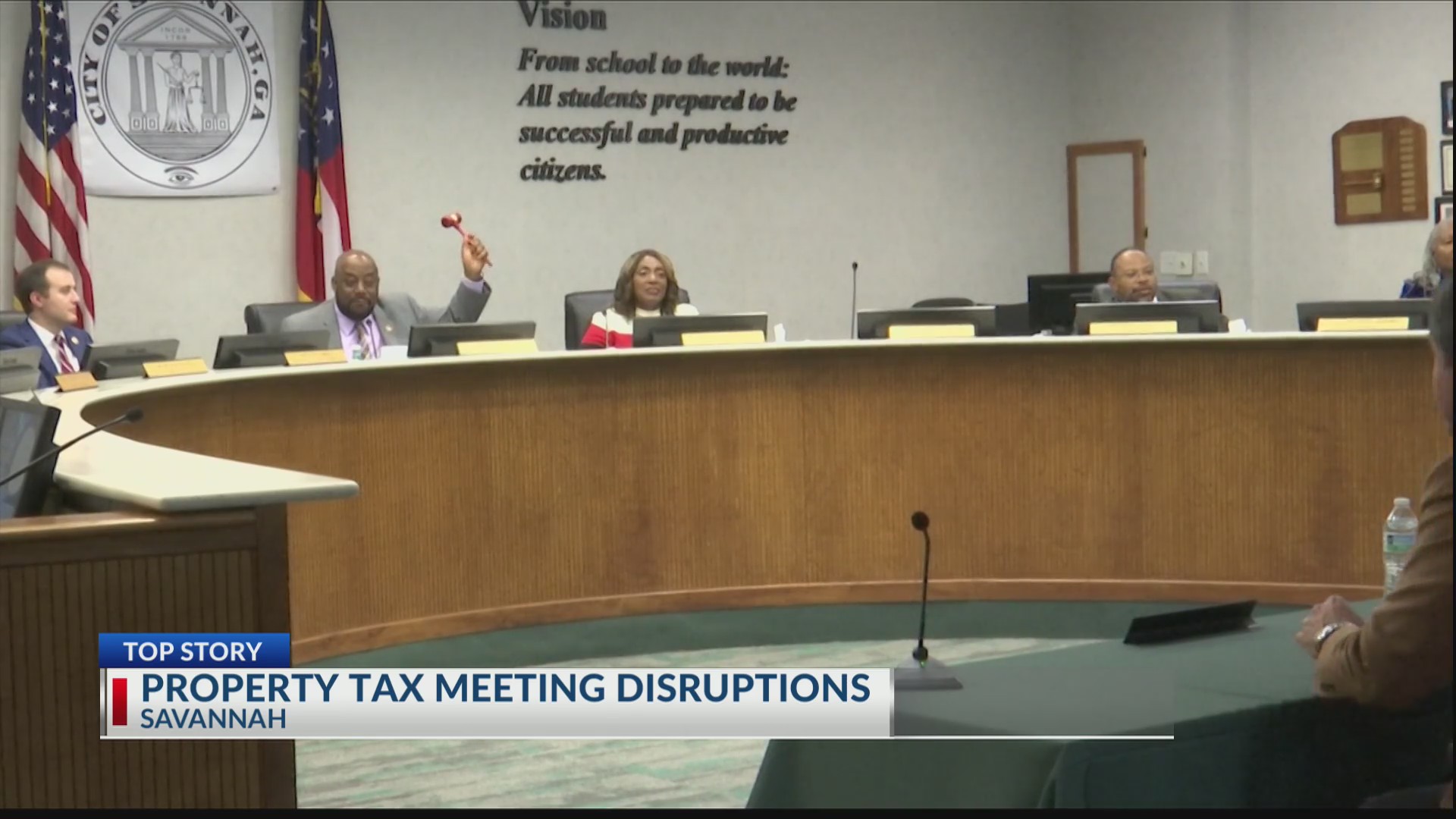Disruptions at Savannah homestead exemption meeting