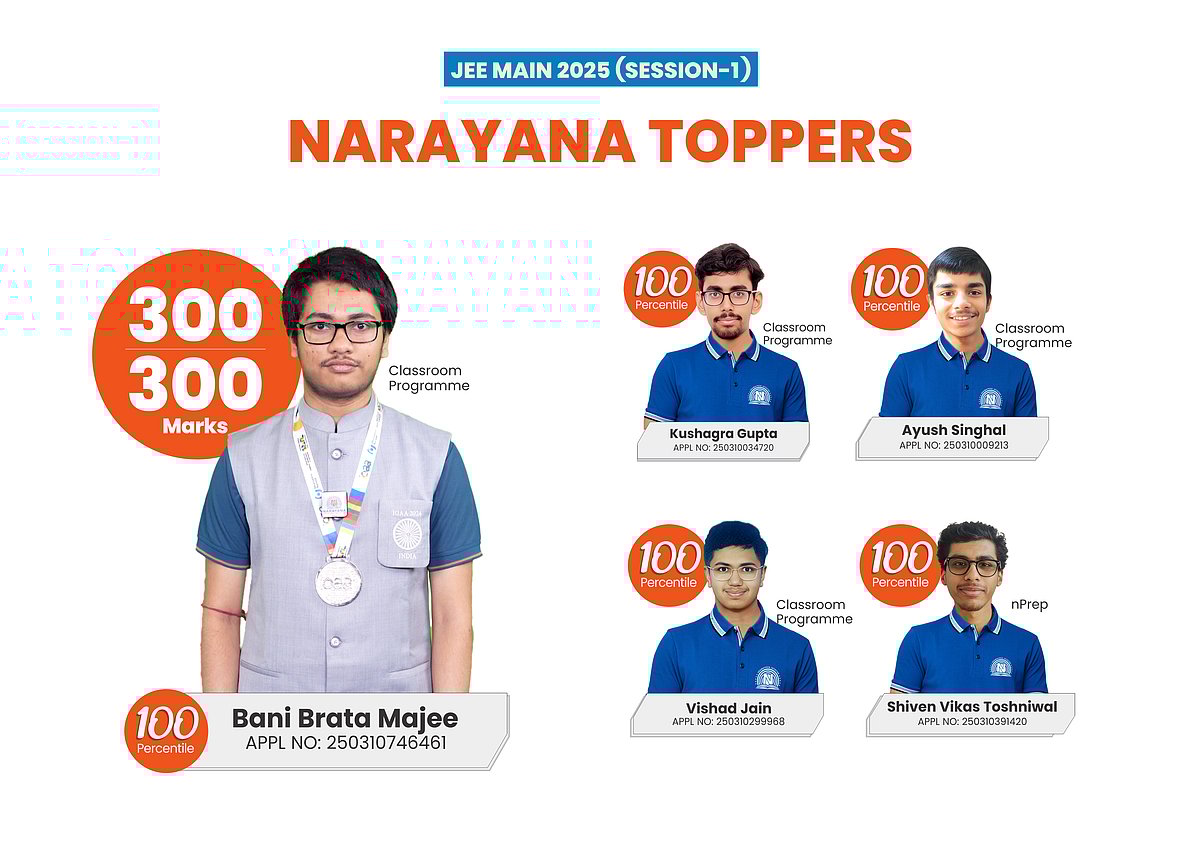 Narayana's unmatched success in JEE Main 2025 Session 1