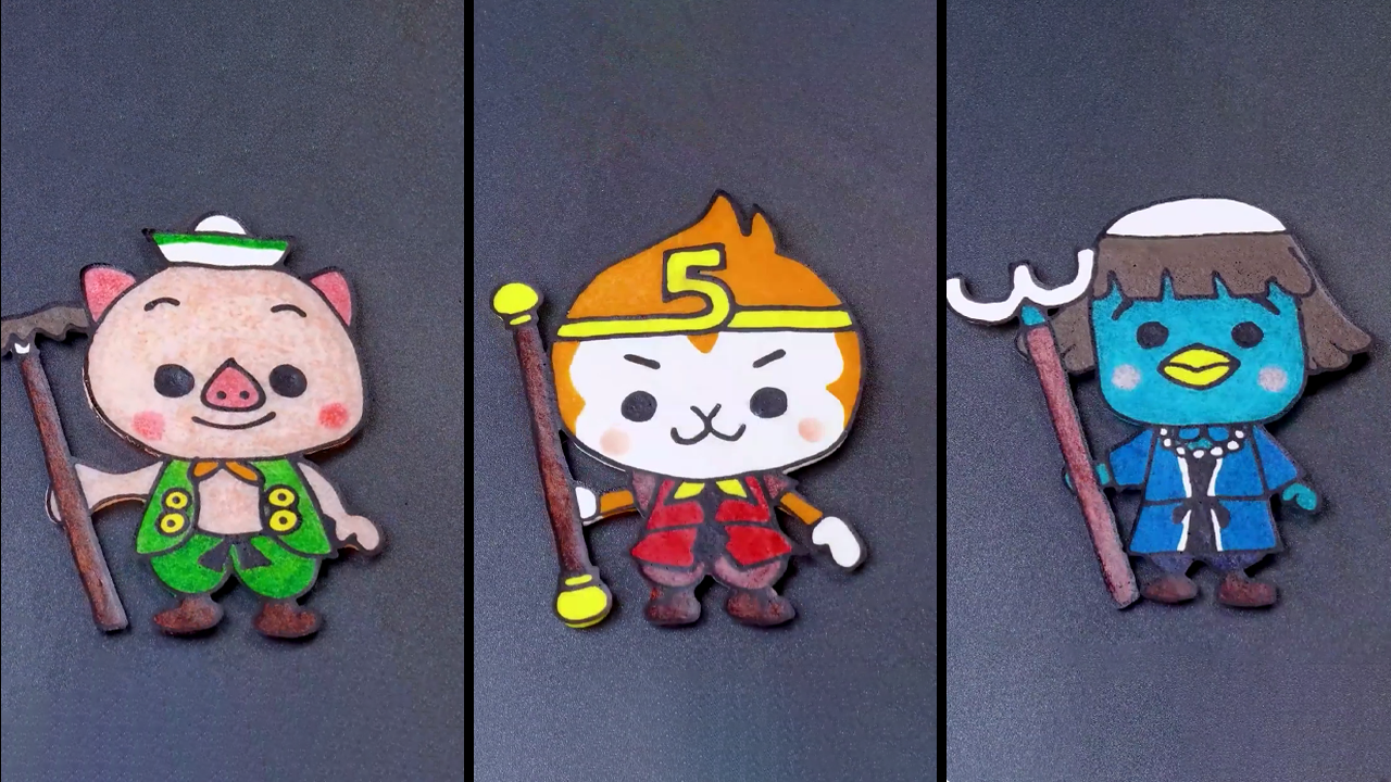 Making Sun Wukong Pancake Art 🥞 – Fun & Creative Design