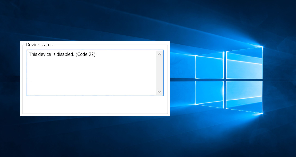 Cómo solucionar el error 22 en Windows: dispositivo deshabilitado