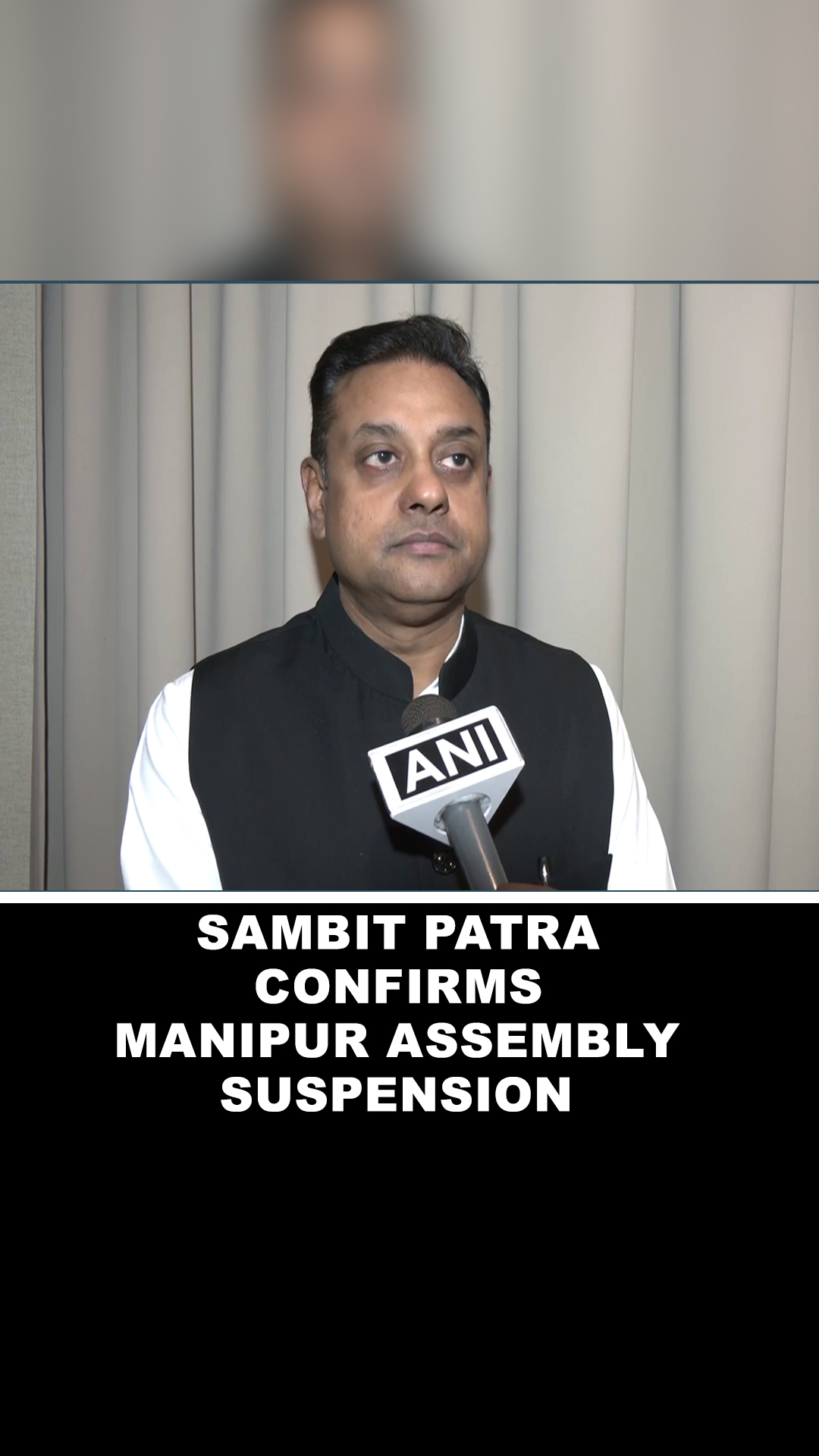 President’s Rule in Manipur: BJP’s North East in Charge Sambit Patra ...
