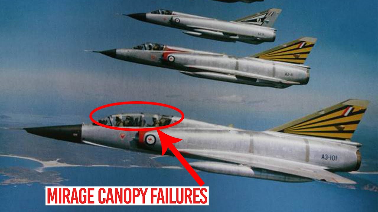 RAAF Mirage IIID Dual Canopy Failures