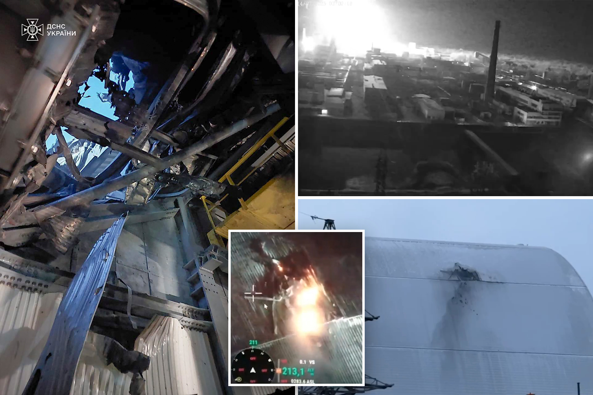 Russian drone strikes Chernobyl reactor protective shell, Zelensky says