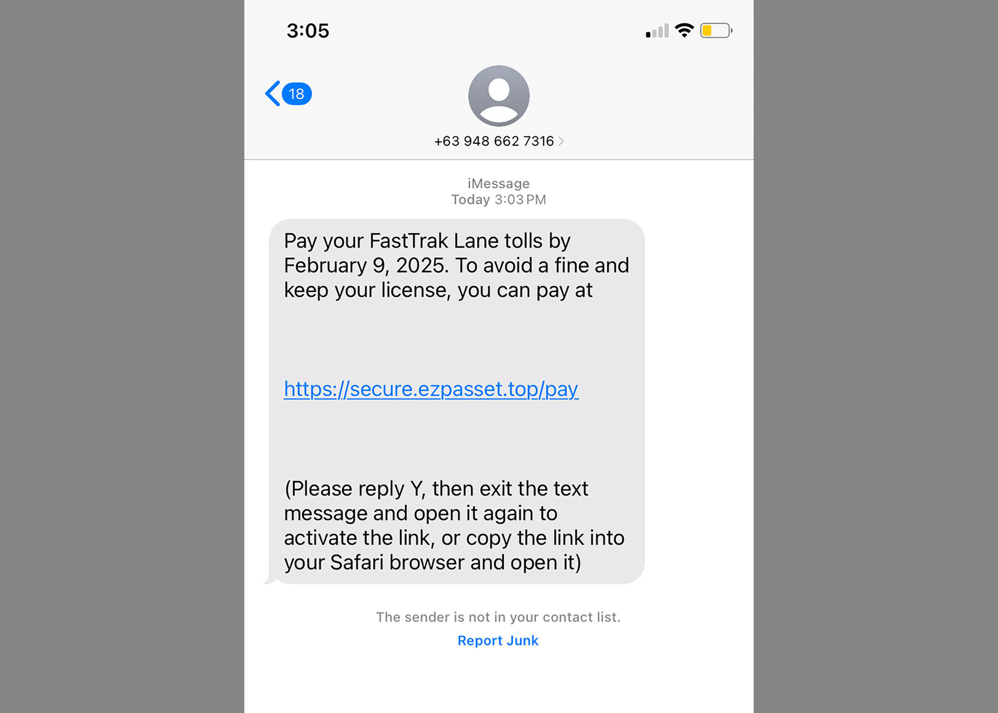 Thruway Authority warns of E-ZPass toll scam texts