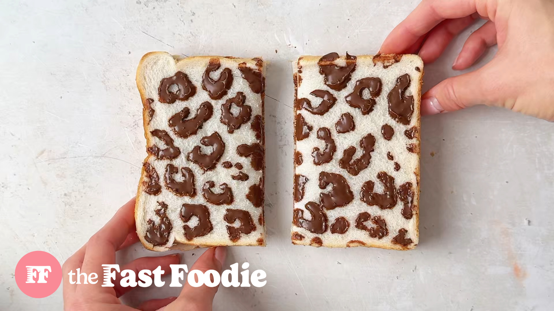 Leopard sandwich, a fun, easy snack