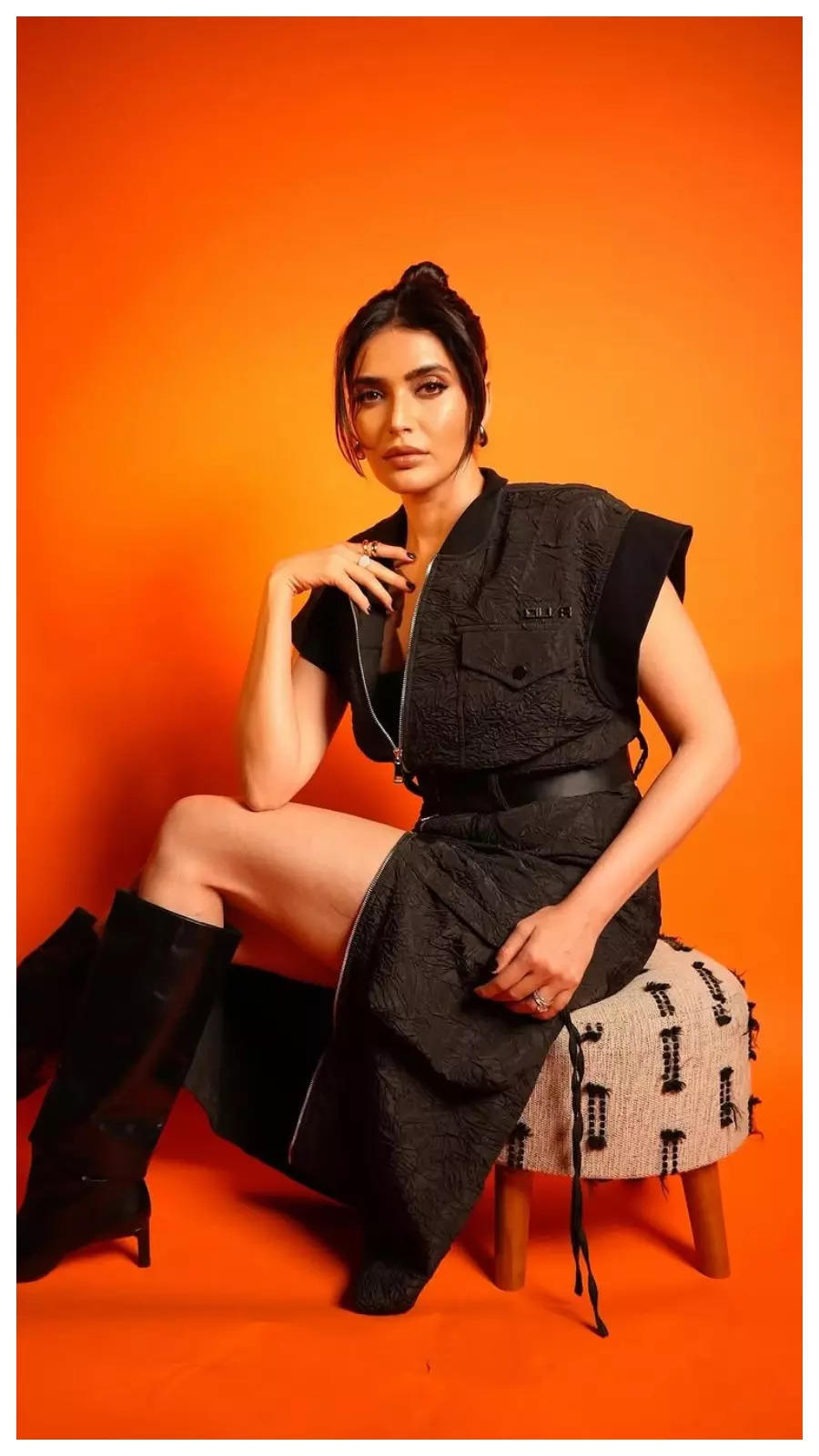 Karishma Tanna slays in edgy black ensemble