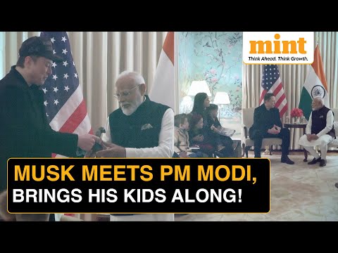Modi In US: PM Meets Elon Musk, Discusses 'Minimum Govt, Maximum ...