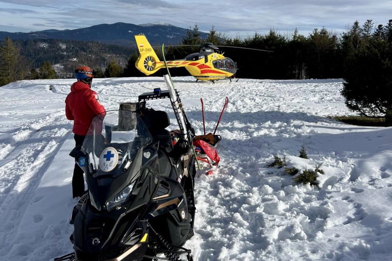 Dramatyczny wypadek na stoku w Szczyrku. Nie żyje narciarz, który ...