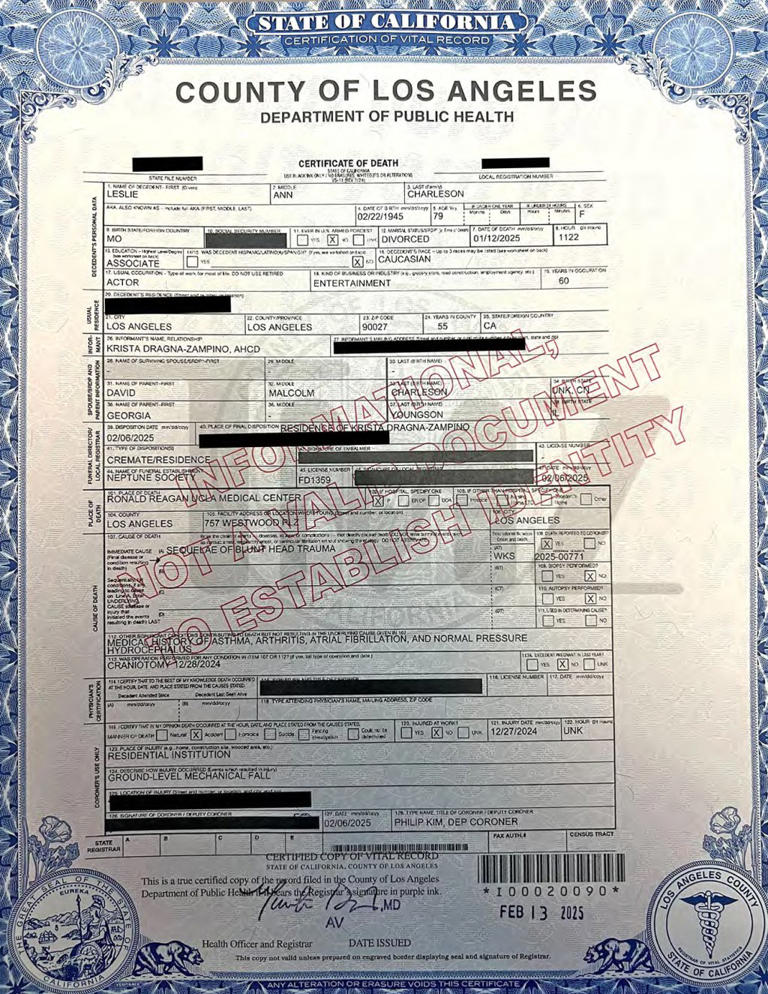 ‘General Hospital’ star Leslie Charleson’s cause of death revealed