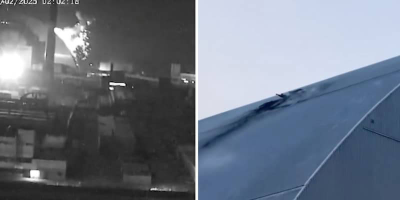 Sarkophag durchstoßen - Video zeigt, wie russische Kamikaze-Drohne in ... Sarkophag durchstoßen - Video zeigt, wie russische Kamikaze-Drohne in ...