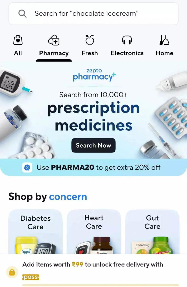 Zepto expands into pharmacy, wellness space