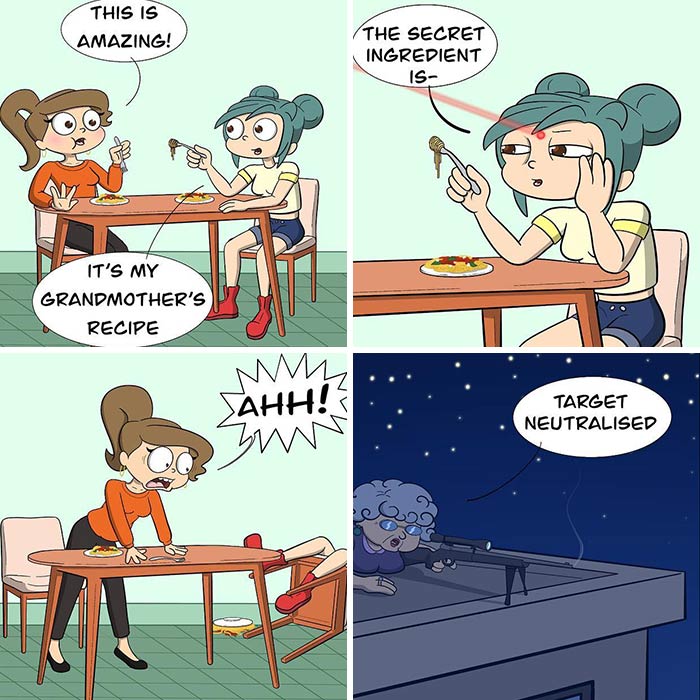 28 Goofy Comics With Unexpected Twists, By Eirinn Ske