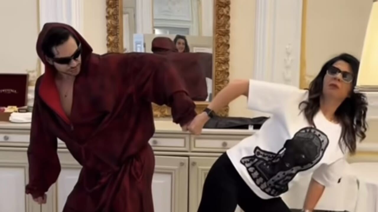 Sanremo 2025, Mahmood e Geppi Cucciari improvvisano la coreografia di ...