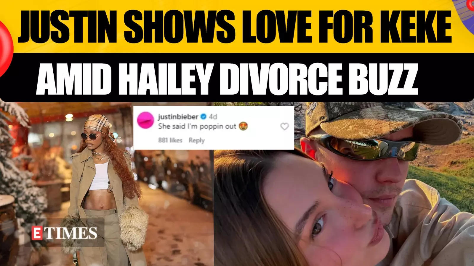 Fans React as Justin Bieber Drops Heart-Eyes Emoji on Keke Palmer’s Pic ...