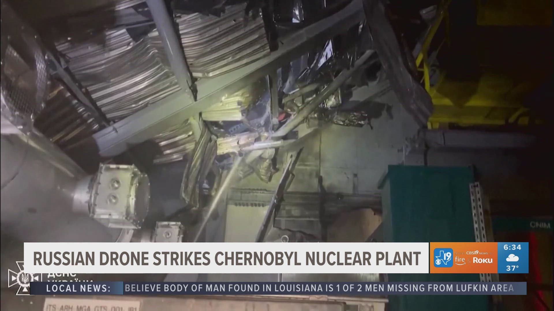 Russian drone strikes Chernobyl nuclear plant