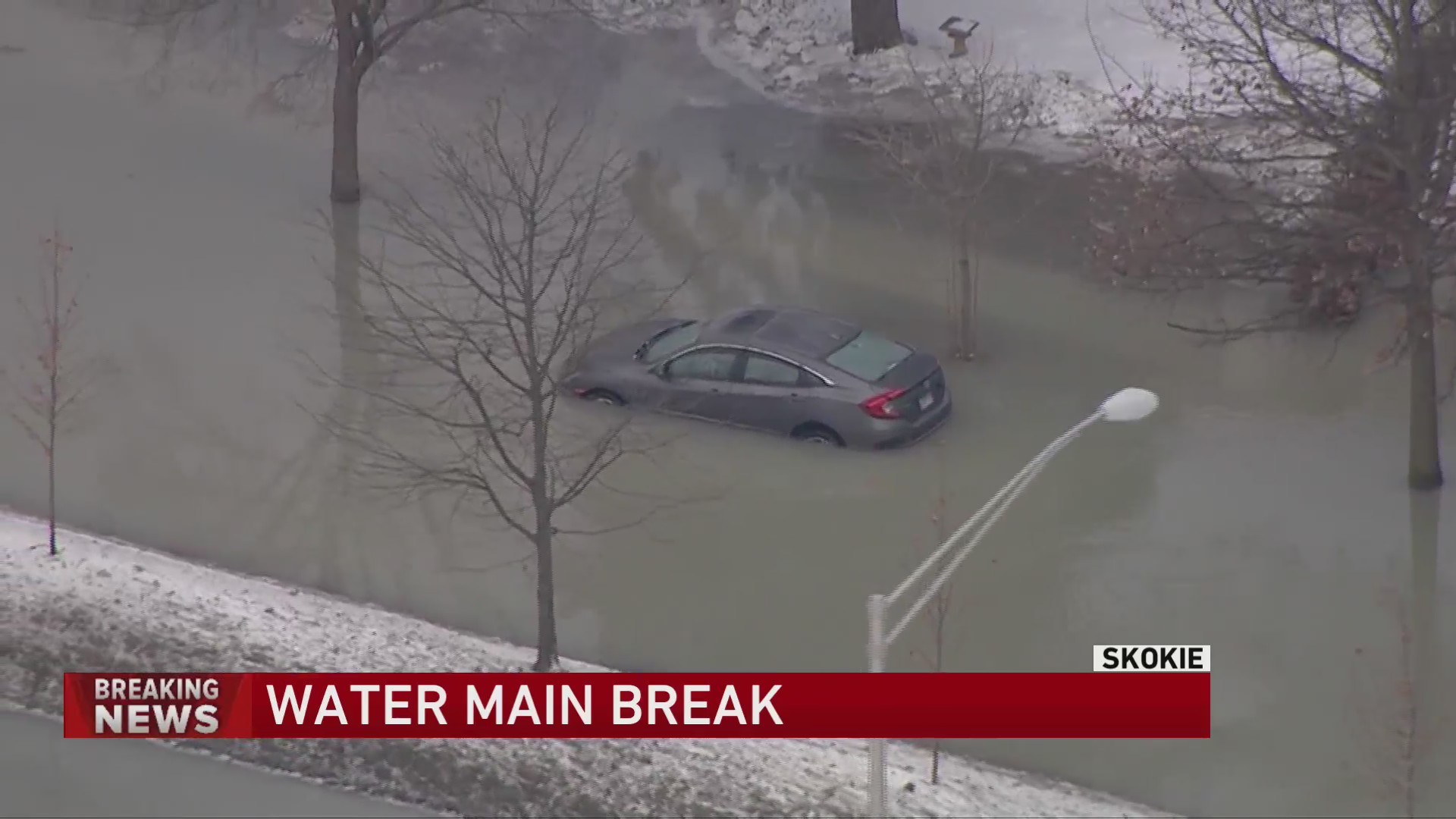 Water main break in Skokie prompts closures - 8am News
