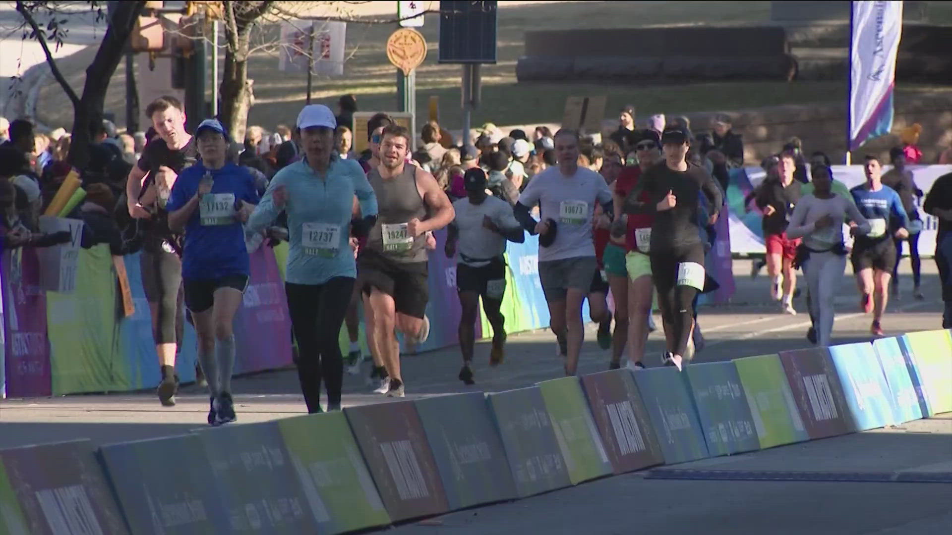 These roads will be closed for the Austin Marathon