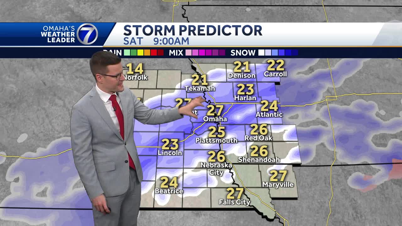 Windy, snow chance Friday, more snow possible Saturday