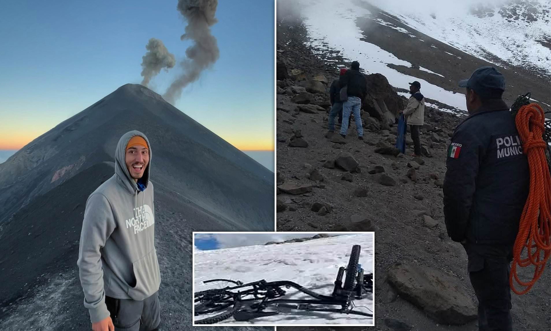 Influencer falls to his death while trying to cycle down volcano