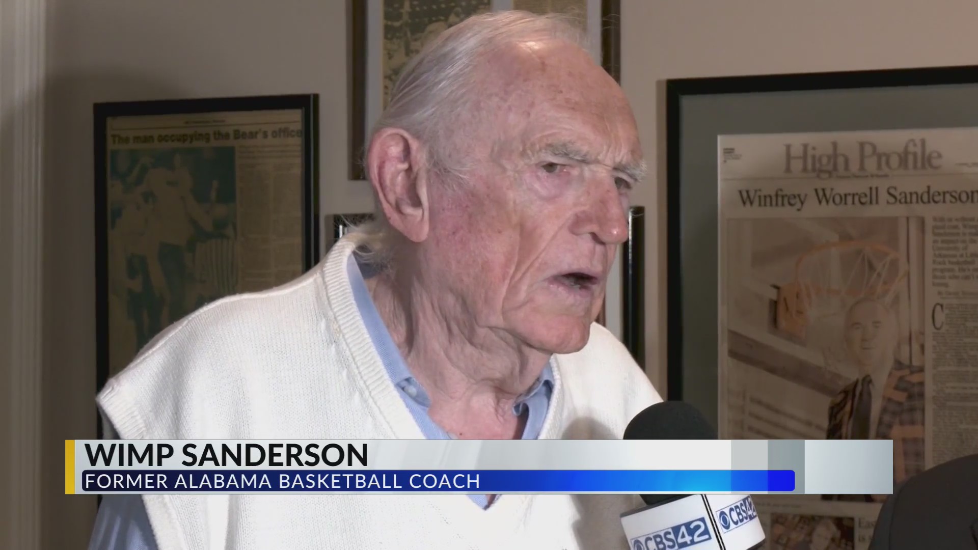 1-on-1 with former Alabama basketball coach Wimp Sanderson