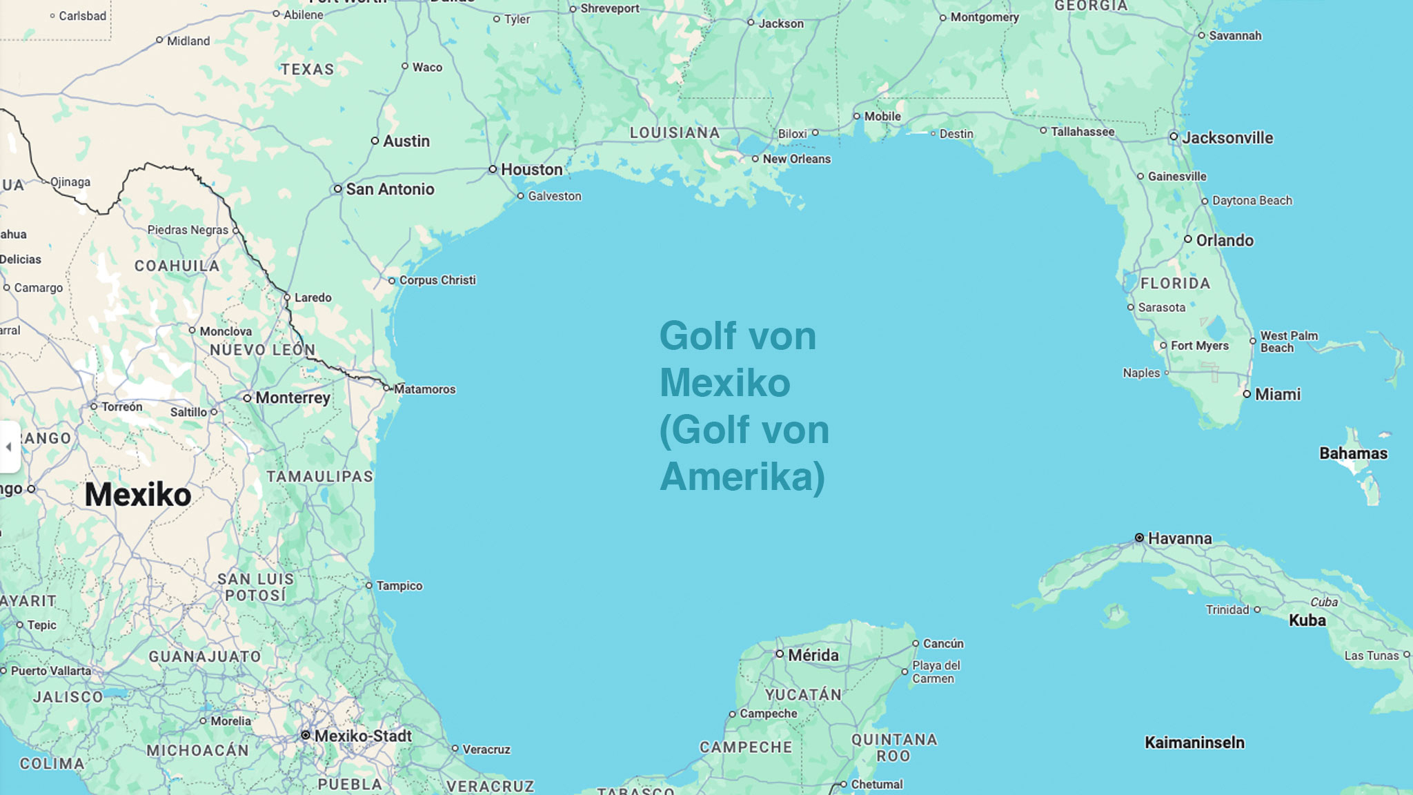 Golf von Amerika: Mexiko droht mit Klage und macht Gegenvorschlag Golf von Amerika: Mexiko droht mit Klage und macht Gegenvorschlag