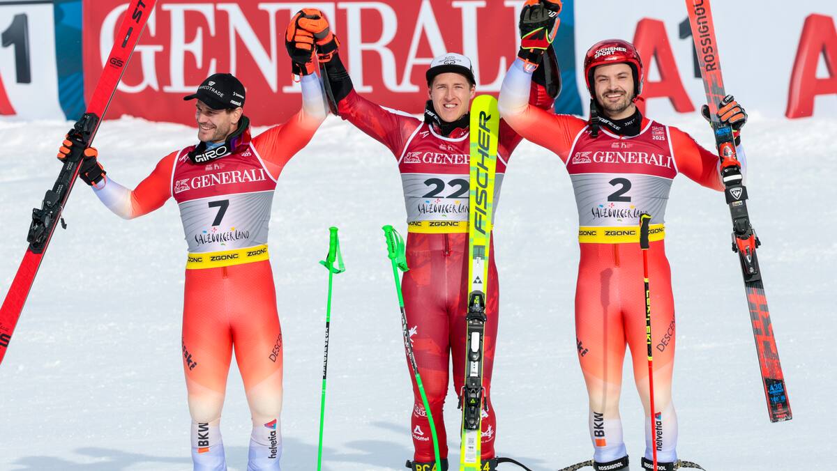 Raphael Haaser s'impose: Thomas Tumler et Loïc Meillard montent sur le ...