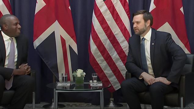 Ukraine high on the agenda as David Lammy and JD Vance meet at Munich ...