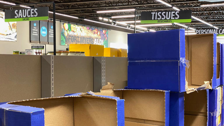 Why Aldi's Aisles Are Filled With Shipping Boxes