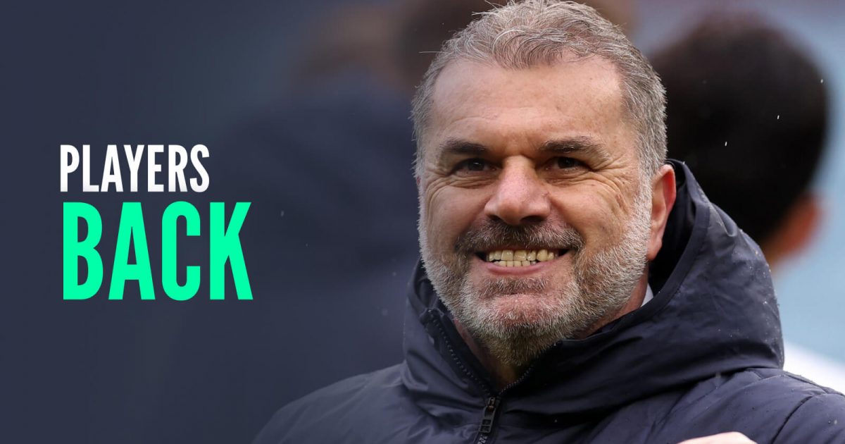 Huge Tottenham injury update as trio return to face Man Utd; three more ...