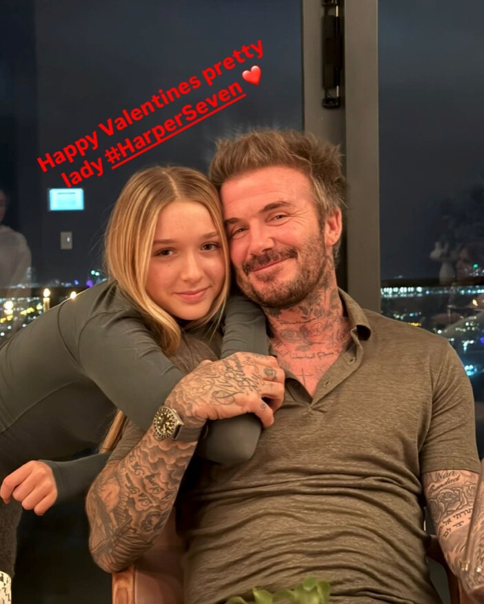 Harper Beckham's Valentine's Day tribute: How the Beckhams are celebrating