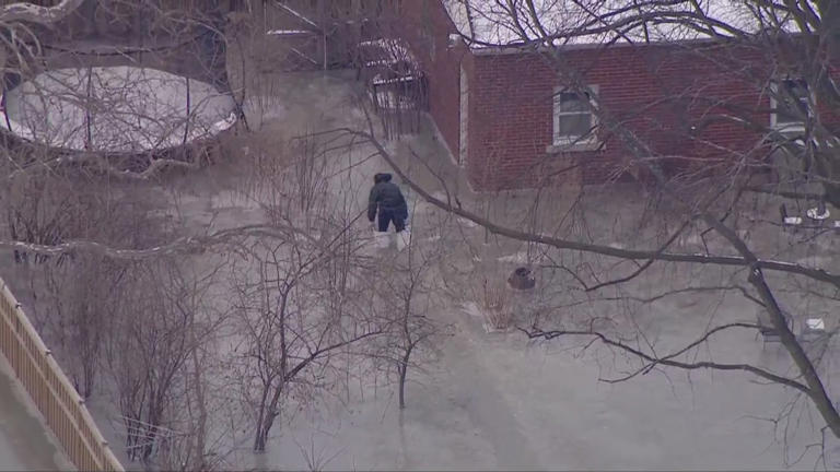 PHOTOS: Water main break coating Skokie in ice, water