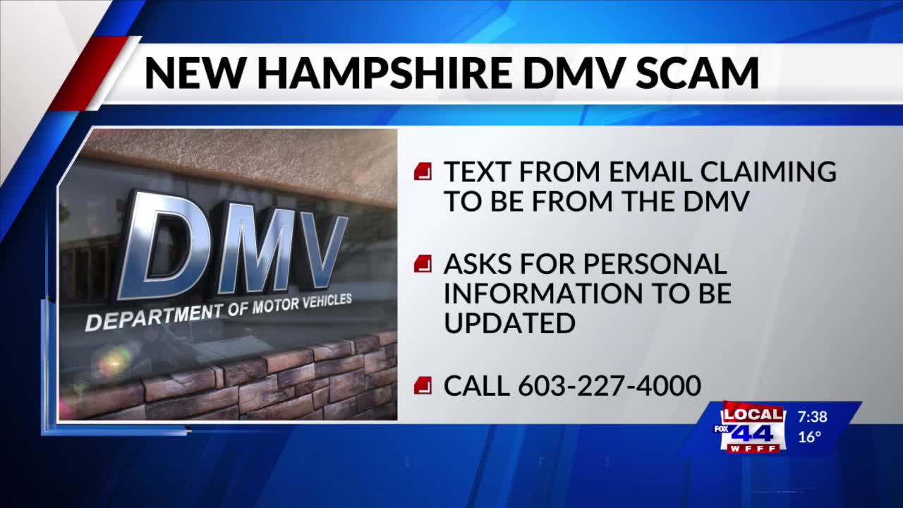 Officials warn public about New Hampshire DMV scam
