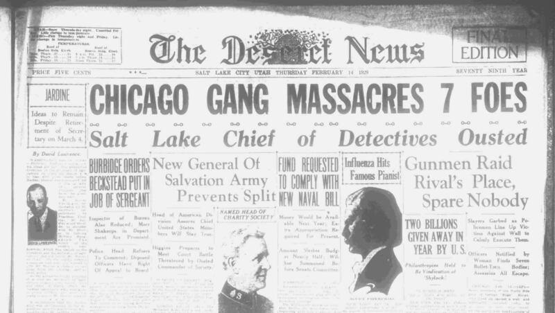 Deseret News archives: St. Valentine’s Day Massacre stole the headlines ...